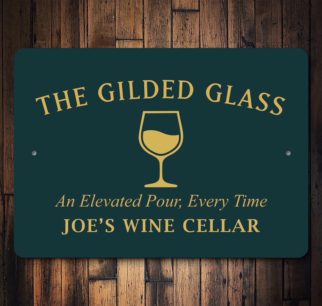 Custom Wine Cellar Sign, Home Bar Sign, Cellar Name Decor, Bar Owner ...