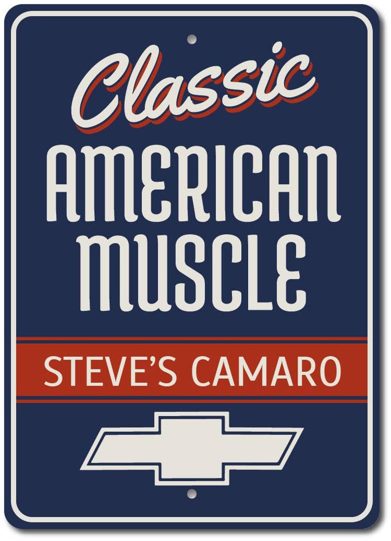Classic Camaro Sign Camaro Gift Custom Chevy Sign American - Etsy