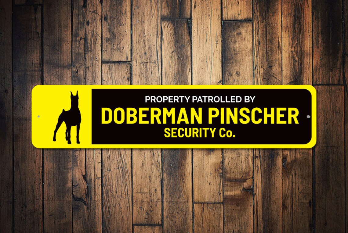 Dog Security Co. Sign Guard Dog Gift Guard Dog Sign - Etsy