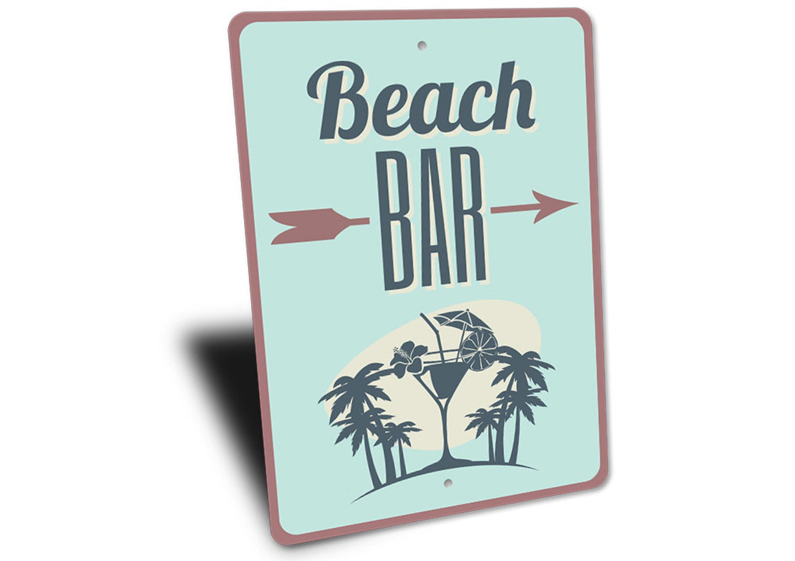 Beach Bar Sign Beach Drink Decor Bar Beach Decor Coast - Etsy