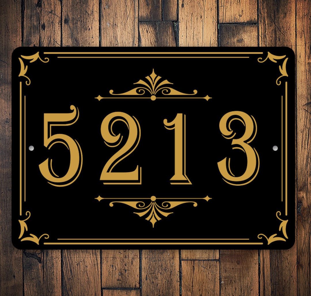 Vintage House Number Sign, Vintage Porch, House Warming Gift, Home ...