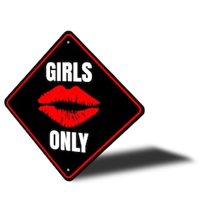 Girls Only Sign, Girls Room Only, Girls Only Entrance, Sign for Girls ...