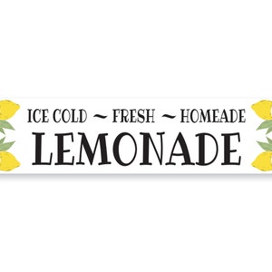 Ice Cold Lemonade Sign Lemonade Sign Fresh Lemonade | Etsy