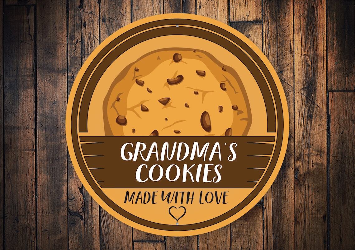 Grandmas Cookie Sign Grandmas Kitchen Kitchen Decor Decor - Etsy