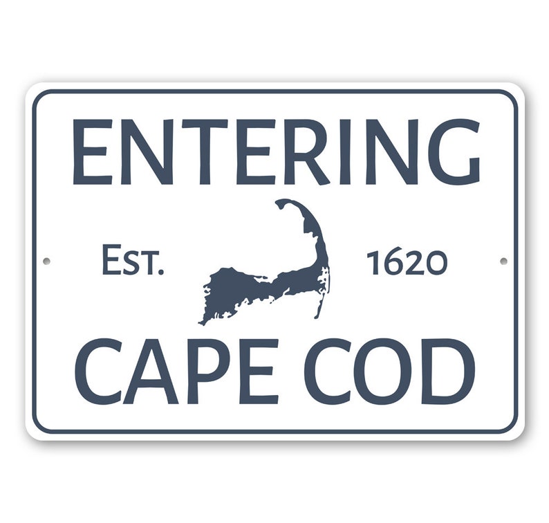 Entering Cape Cod Cape Cod Sign Cape Cod Gift Decor Island | Etsy