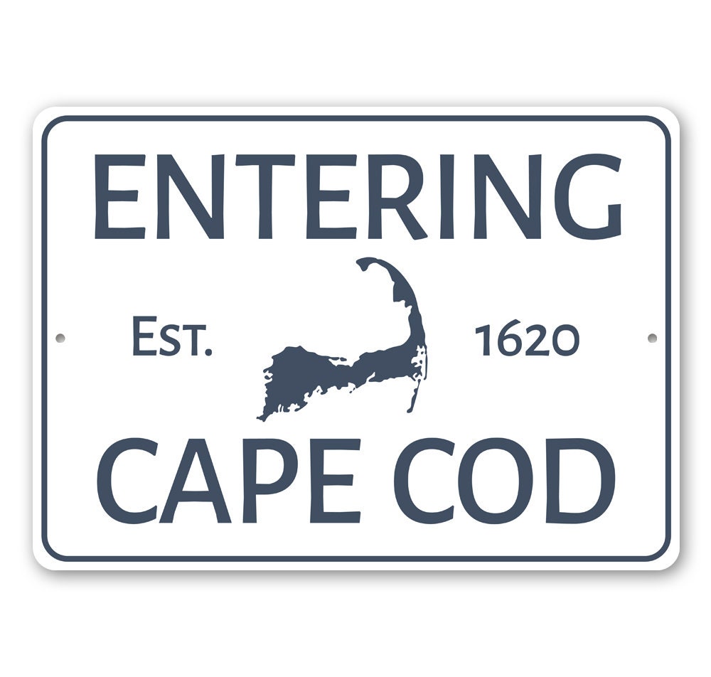 Entering Cape Cod Cape Cod Sign Cape Cod Gift Decor Island | Etsy