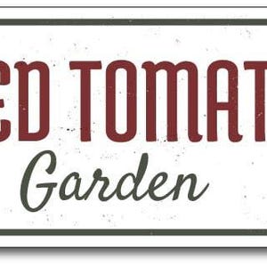Vine Ripened Tomatoes Sign, Personalized 5 Cents per Dozen Gardener ...