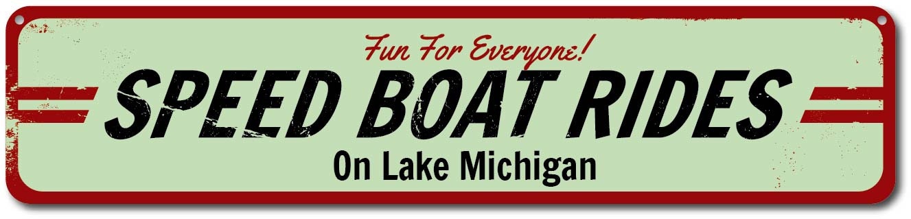 Speed Boat Rides Sign Personalized Fun for Everyone Sign | Etsy