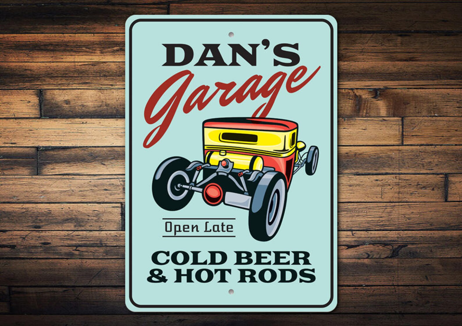 Personal Garage Sign Hot Rod Garage Cold Beer and Hot Rods - Etsy