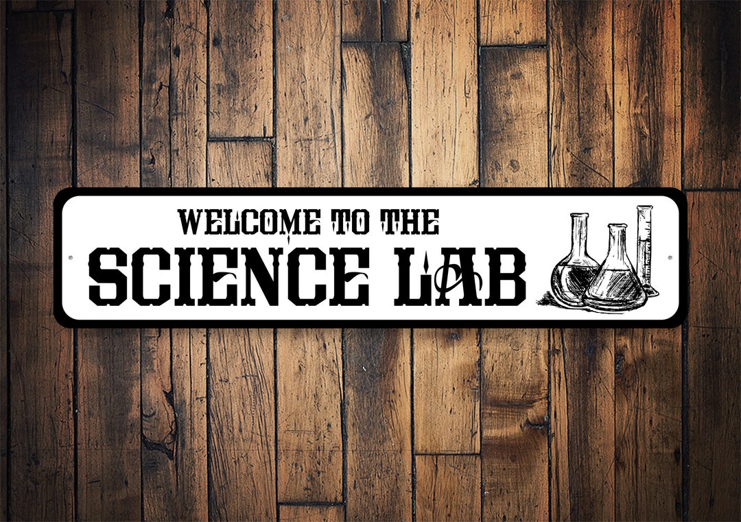 Vintage Science Lab Sign, Rustic Science Lab, Science Lab, Science ...