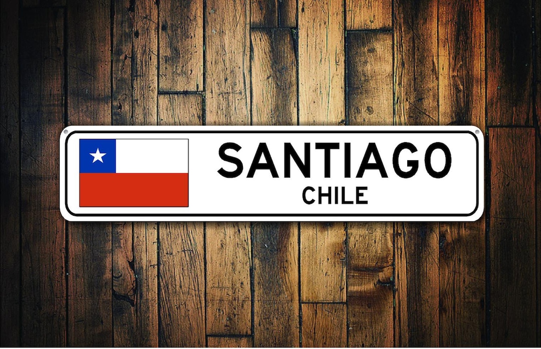 Chile Flag Sign, Chile Souvenir, Chile Gift, Country Souvenir, Metal ...