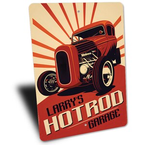 Custom Hot Rod Garage Sign, Vintage Garage Sign, Garage Decor, Unique ...