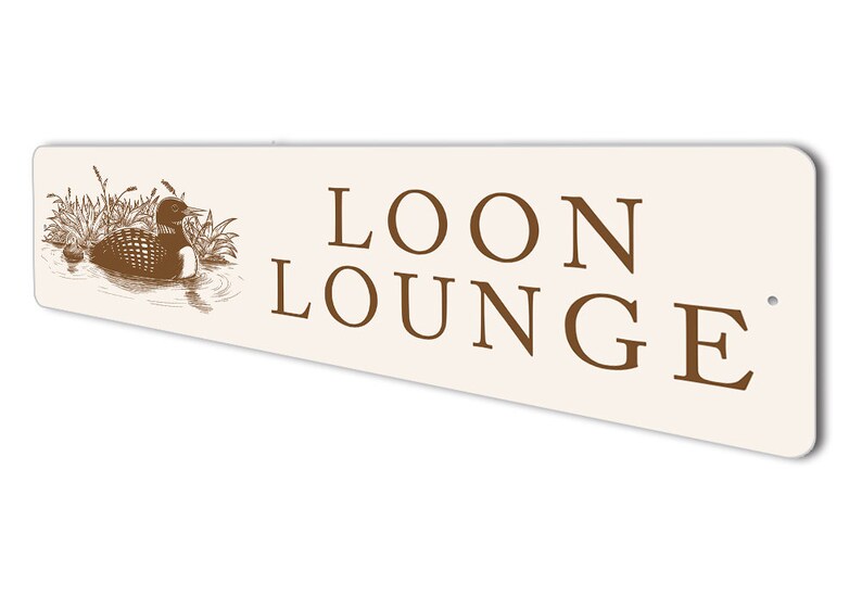 Loon Lounge Sign Loon Lounge Decor Loon Lover Lake Loon - Etsy