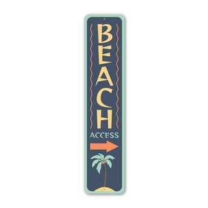Beach Access Sign, Beach Entry Sign, Custom Beach Sign, Beach Lovers ...