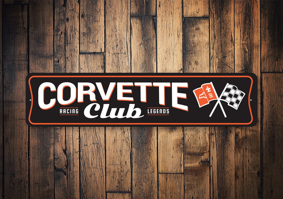 Corvette Clubs. Corvette Club Decor, Corvette Groups, Corvette Sign ...