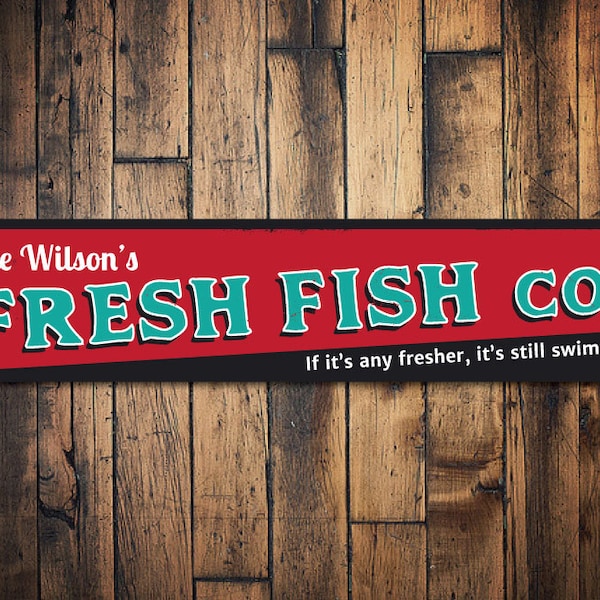 Fresh Fish Sign - Etsy