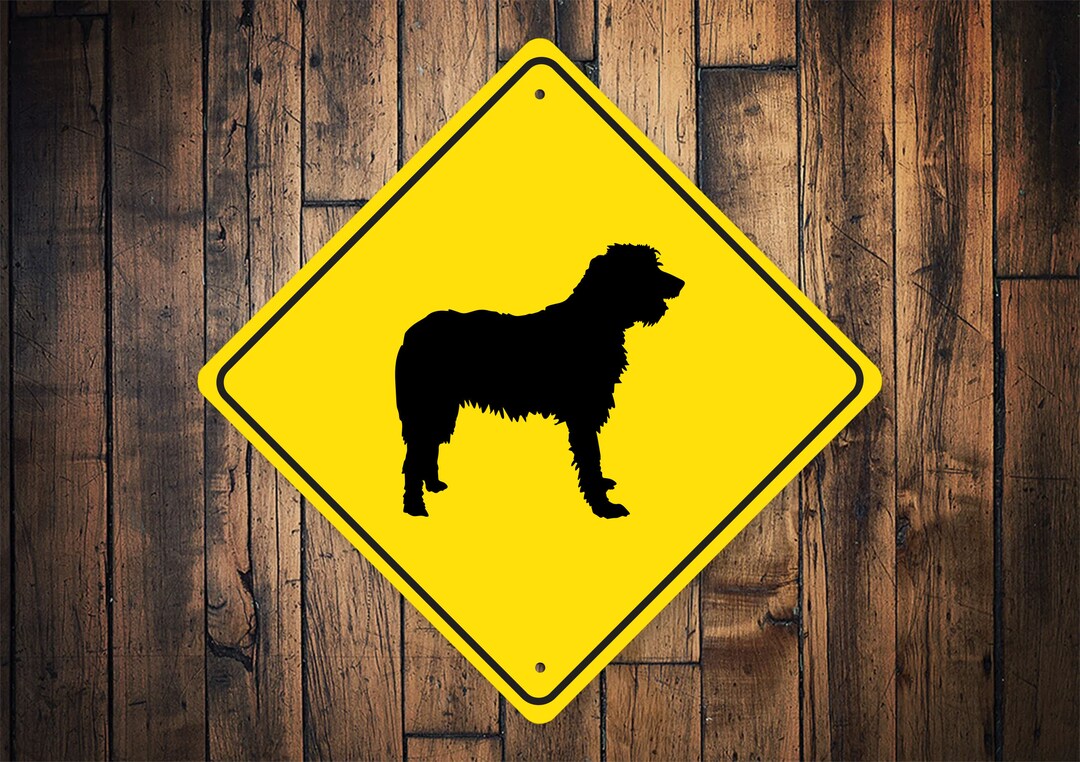 Irish Wolfhound Crossing, Irish Wolfhound Sign, Irish Wolfhound Decor ...