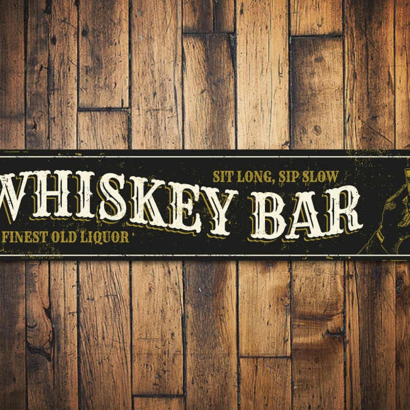 Whiskey Sign - Etsy