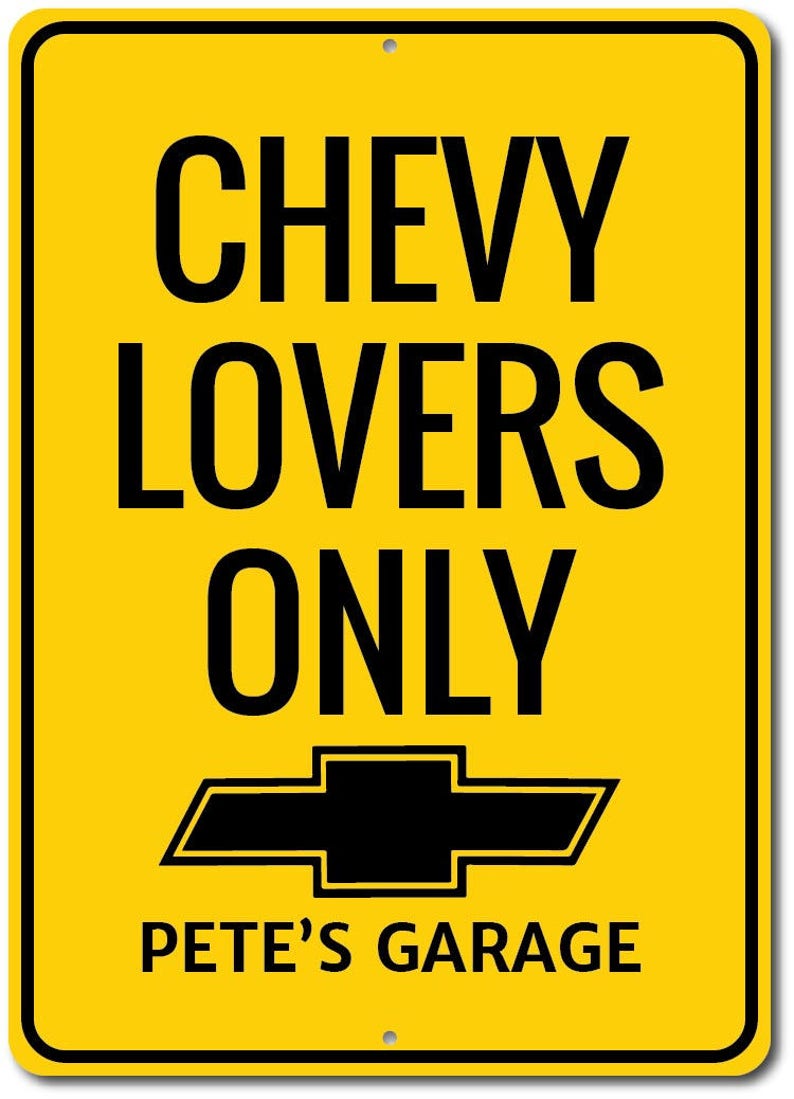 Chevy Lovers Only Sign Chevy Gift Chevy Decor Chevy Custom - Etsy