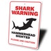 Shark Warning Sign, Hammerhead Sign, Shark Sighting Sign, Ocean Decor ...