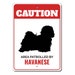 Havanese Dog Sign, Caution Dog Sign, Havanese Lover, Dog Breed Signs ...