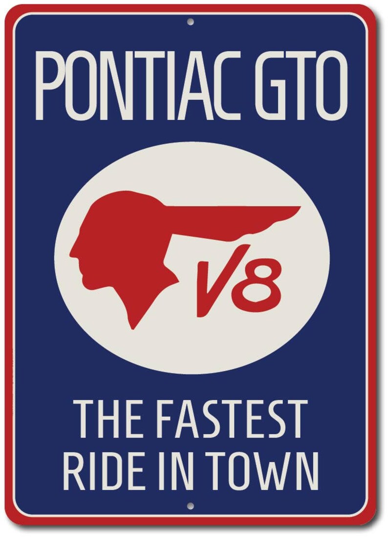 Pontiac GTO Sign GTO Logo Sign Custom Sign for GTO Owner - Etsy