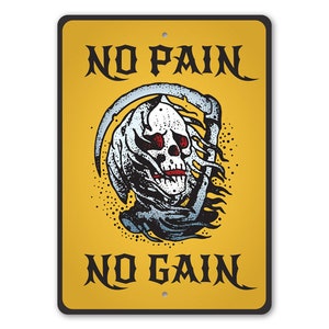 No Pain No Gain Sign No Pain Tattoo Sign Tats Tattoo Shop - Etsy