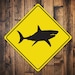 Shark Crossing Sign Shark Caution Sign Caution Sign Beach - Etsy