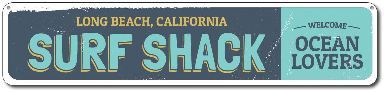 Surf Shack Sign Personalized Welcome Ocean Lovers Sign | Etsy