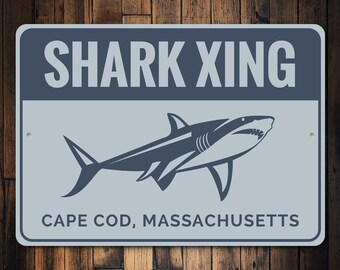 Shark Crossing Sign - Etsy