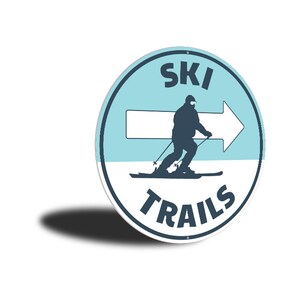 Ski Trails, Skiing Trail Sign, Ski Slope Sign, Skiing Slopes, Winter ...