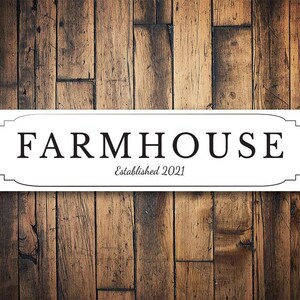 Farmhouse Est Date, Farm Room Sign, Sign for Restaurant, Decor for Farm ...