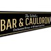 Bar and Cauldron, Bat Bar Decor, Spooky Bar Sign, Spooky Decor, Decor ...