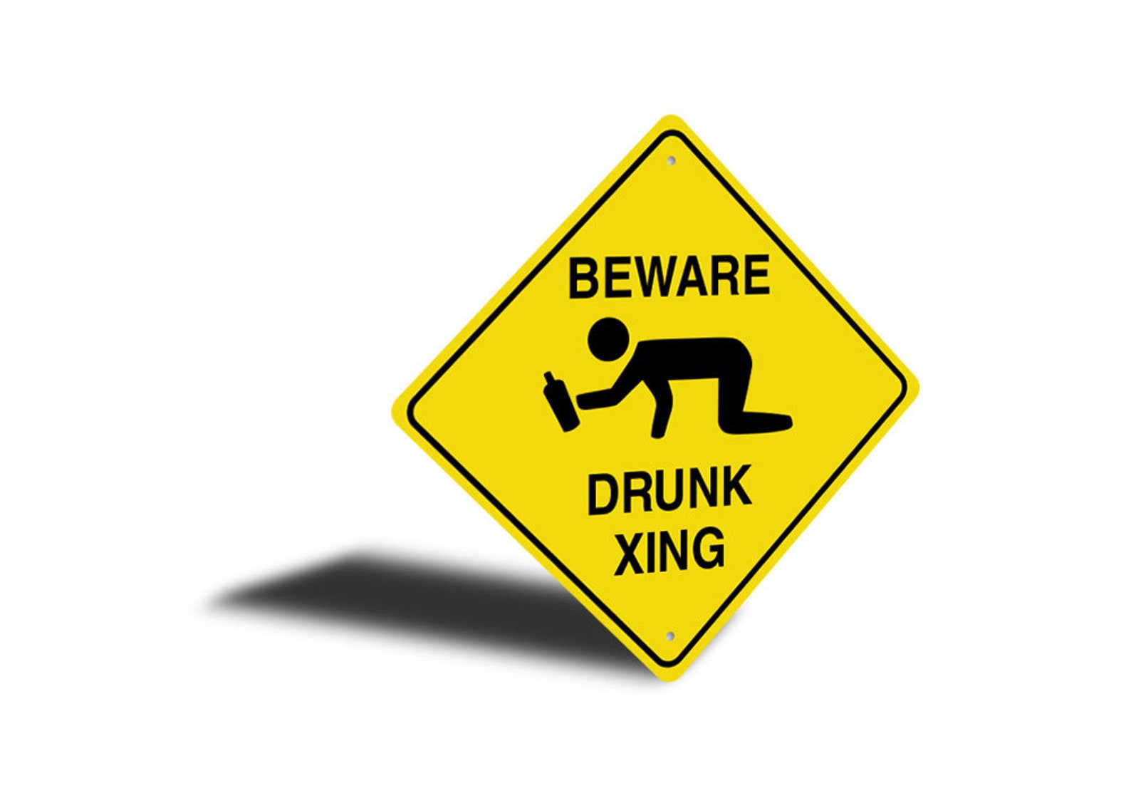 Beware Drunk Xing Sign, Drunk Xing Sign, Drunk Xing, Diamond Crossing ...