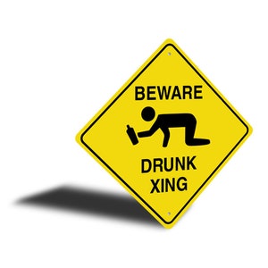 Beware Drunk Xing Sign, Drunk Xing Sign, Drunk Xing, Diamond Crossing ...