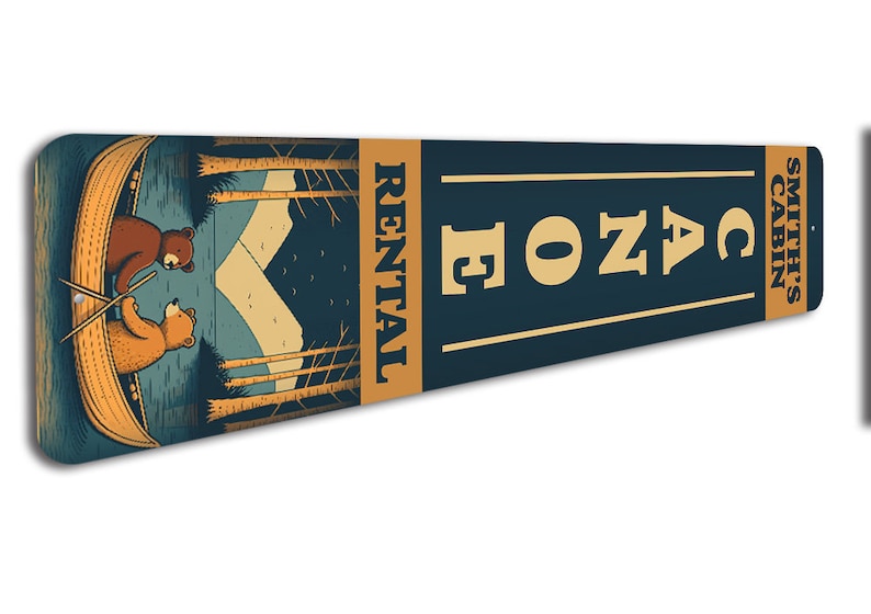 Cabin Canoe Rental Sign Canoe Rentals Custom Canoe Sign - Etsy