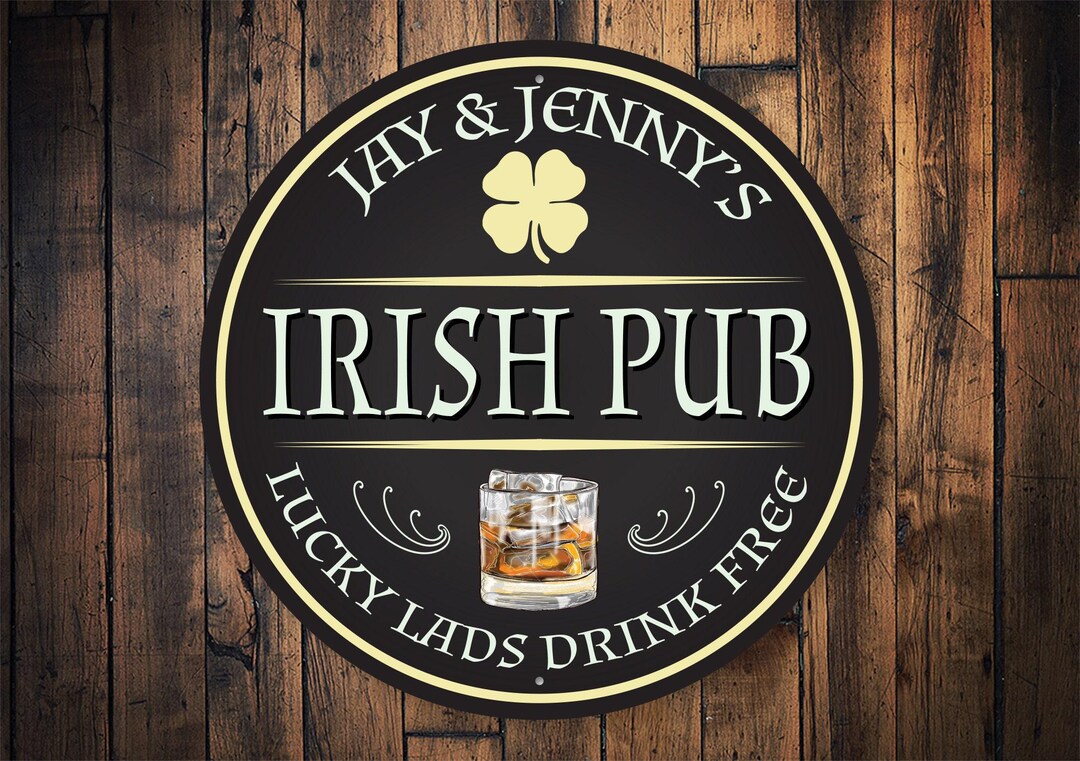 Custom Irish Pub, Whiskey Irish Bar, Irish Whiskey Pub, Decor for Irish ...