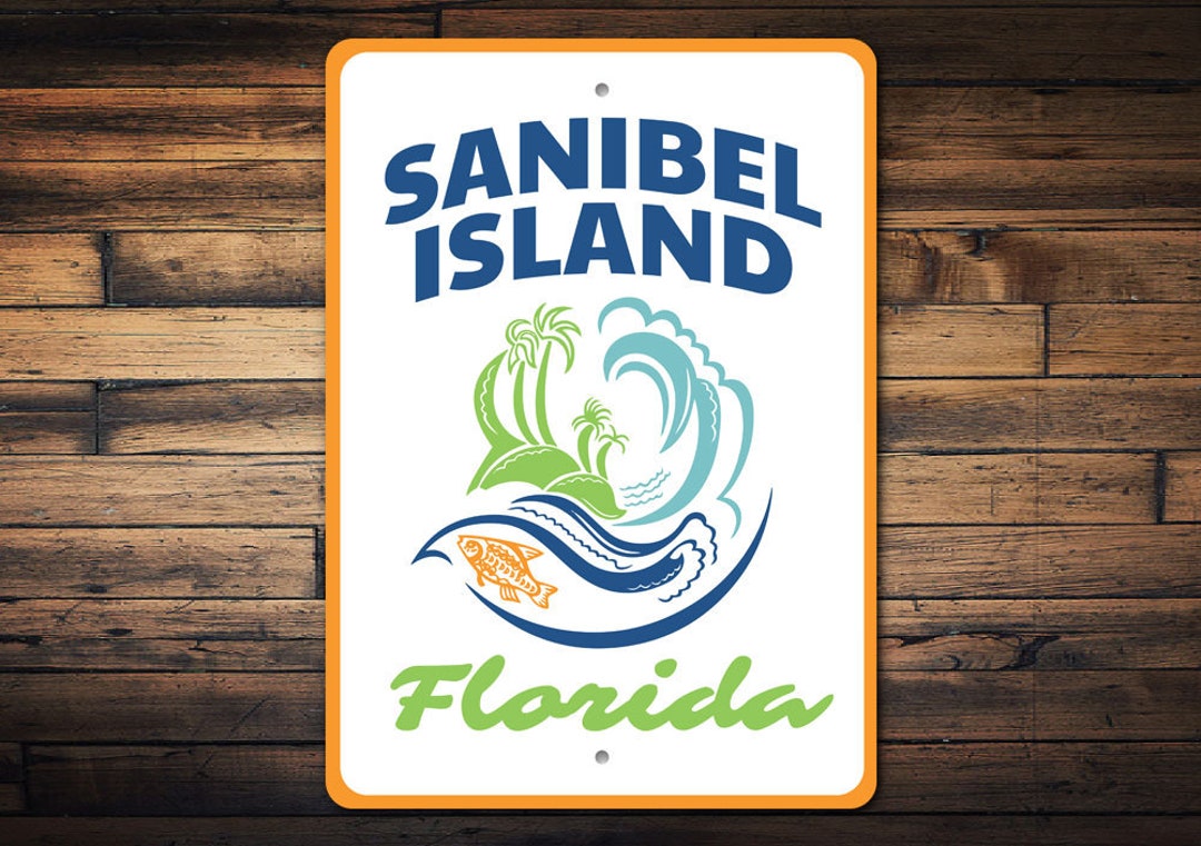 Sanibel Island Sanibel Florida Sign Florida Island Florida - Etsy