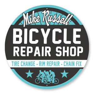 Bicycle Repair Shop Sign, Custom Bike Shop Sign, Custom Bike Sign ...