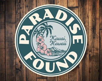 Paradise Found Sign - Etsy