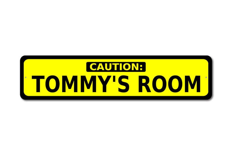Caution Room Sign Custom Kid Room Sign Child Room Caution | Etsy