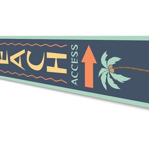 Beach Access Sign, Beach Entry Sign, Custom Beach Sign, Beach Lovers ...