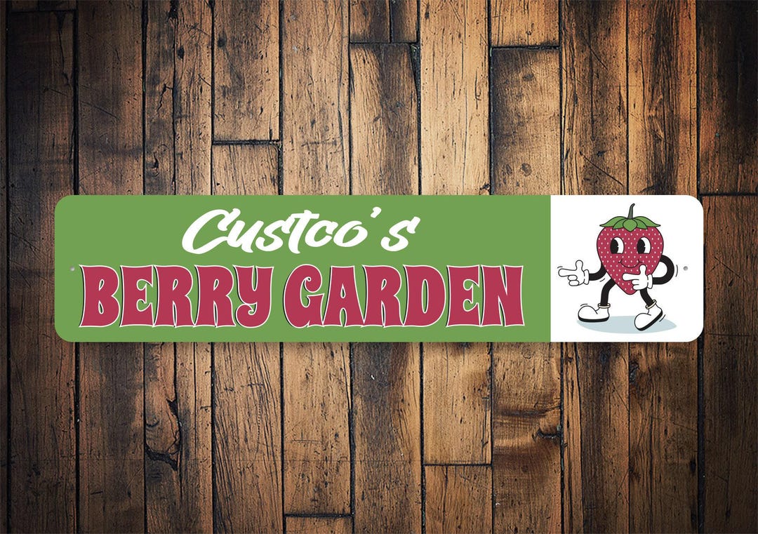 Custom Berry Garden Sign, Berry Garden, Decor for Garden, Garden Gifts ...