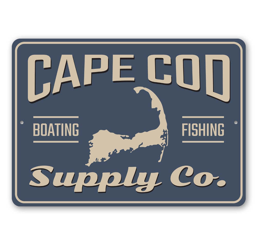 Cape Cod Supply Co Cape Cod Sign Cape Cod Decor State Sign - Etsy