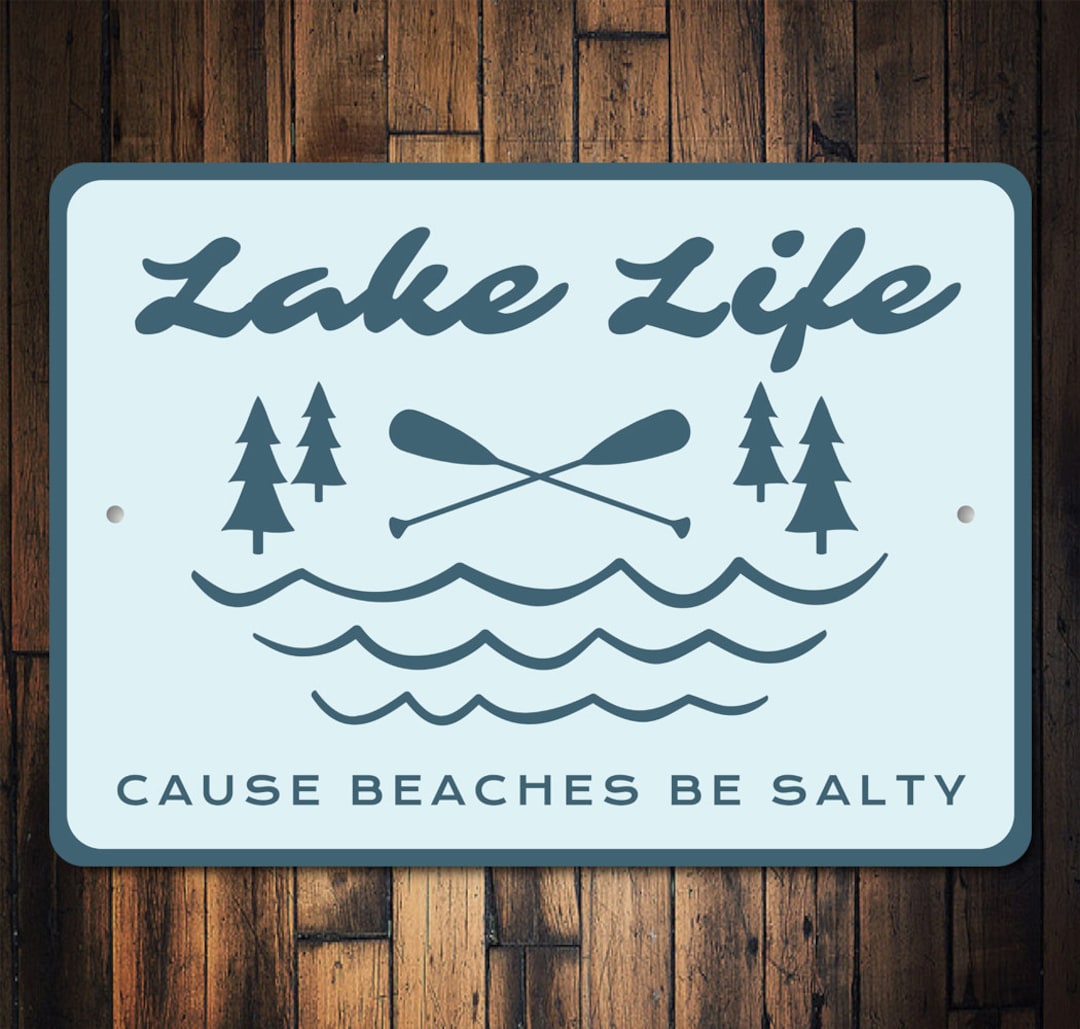 Lake Life Sign Lakehouse Wall Decor Lakehouse Gift Lake - Etsy