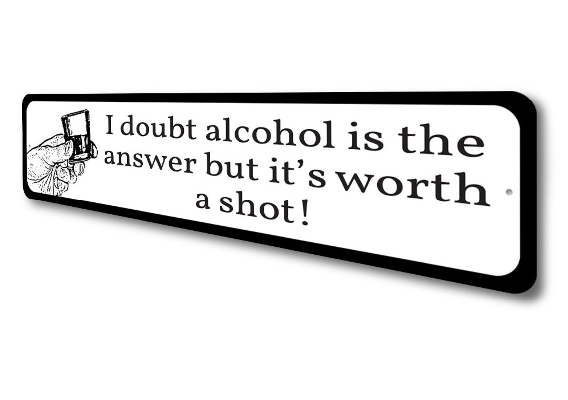 Alcohol Bar Sign Funny Bar Gift Bar Decor Gift Funny Bar | Etsy