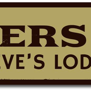 Hunters Only Sign Personalized Lodge Name Sign Metal Hunting - Etsy