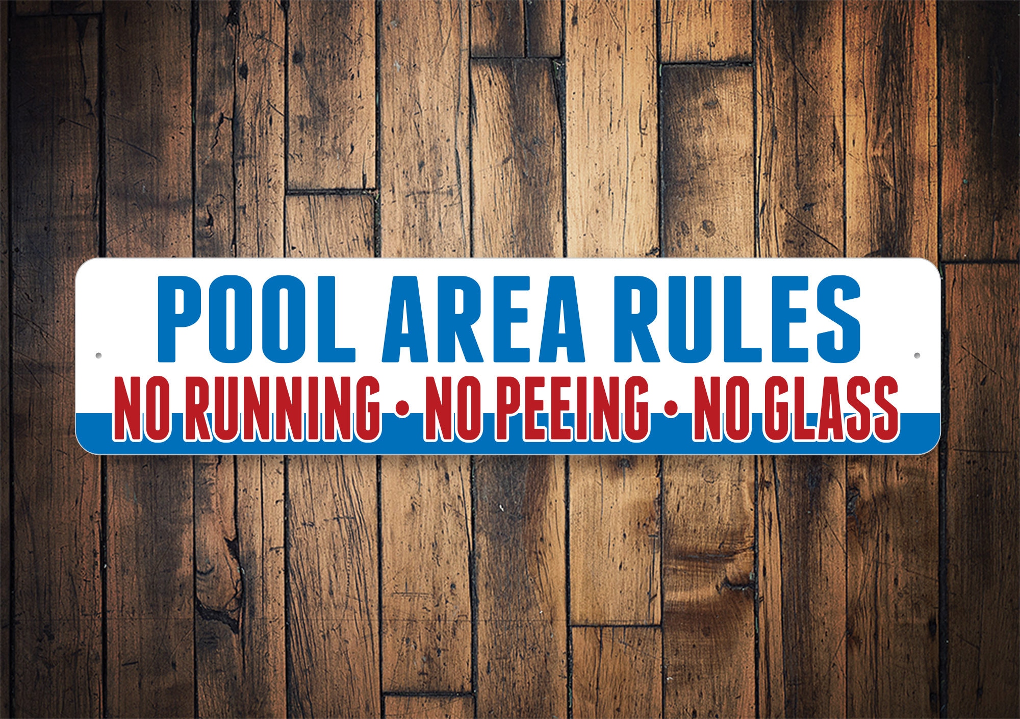 Pool Rules Sign No Running Sign No Peeing Sign No Glass - Etsy