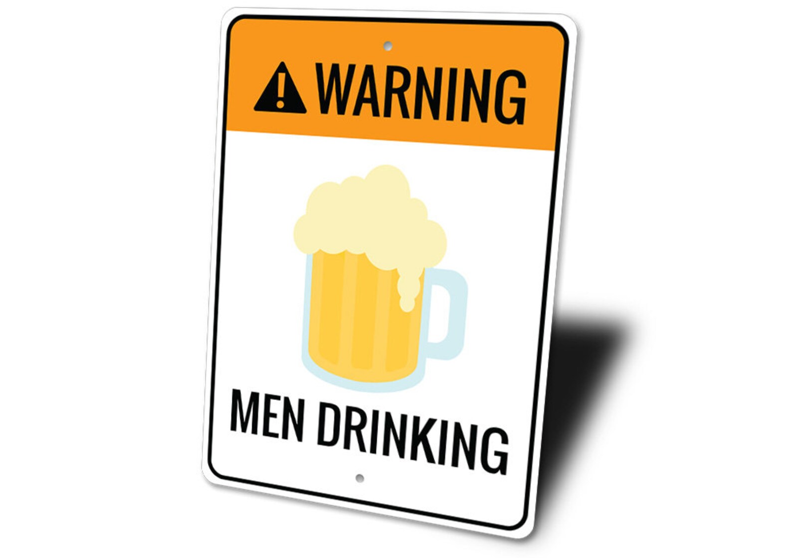 Men Drinking Sign Men Drinking Decor Drink Warn Sign | Etsy