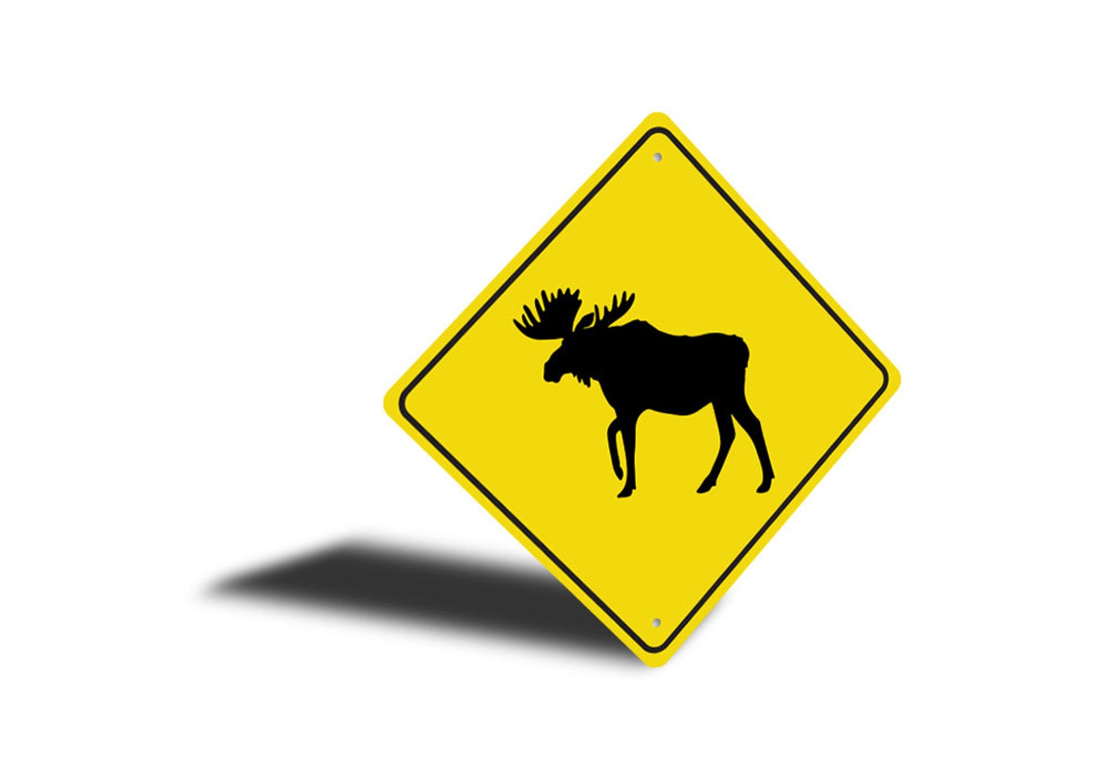 Moose Crossing Sign Moose Crossing Funny Crossing Sign | Etsy